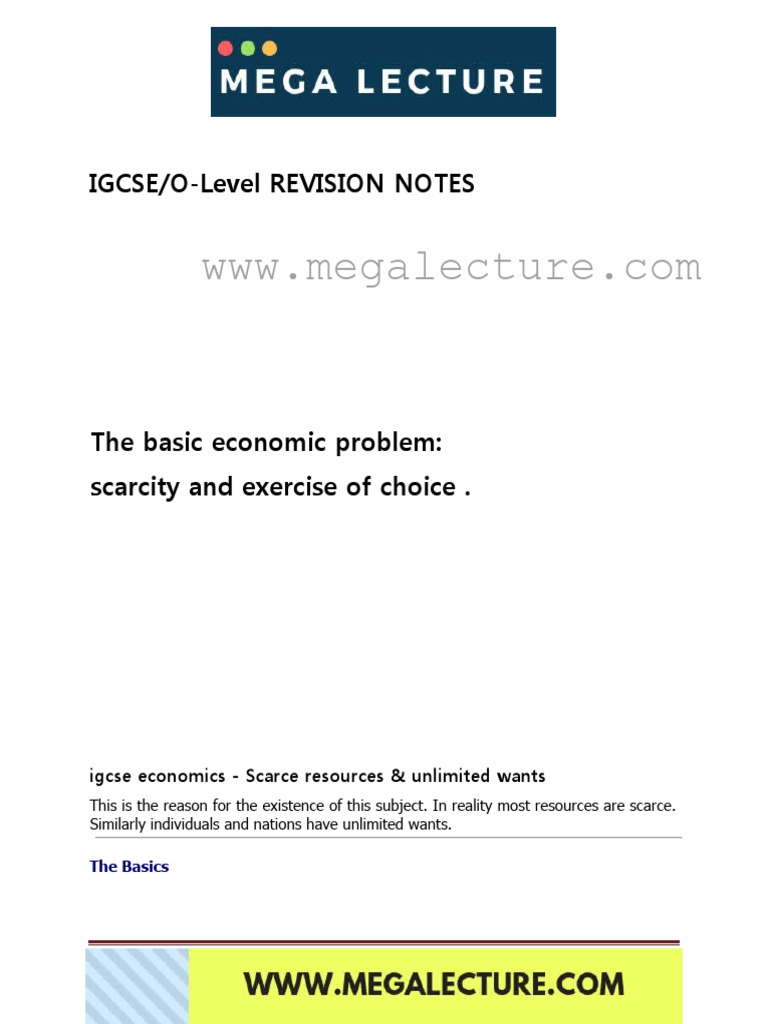 Igcse Economics Notes Pdf Elasticity Economics Supply And Demand