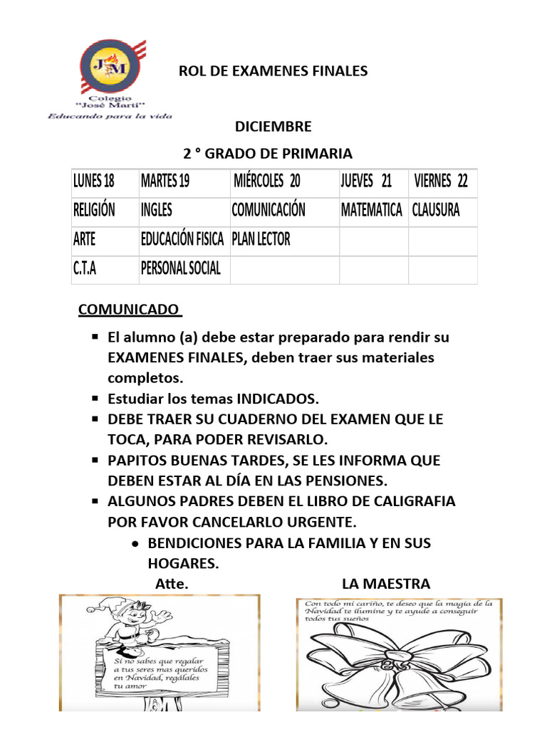 Examenes Finales | PDF