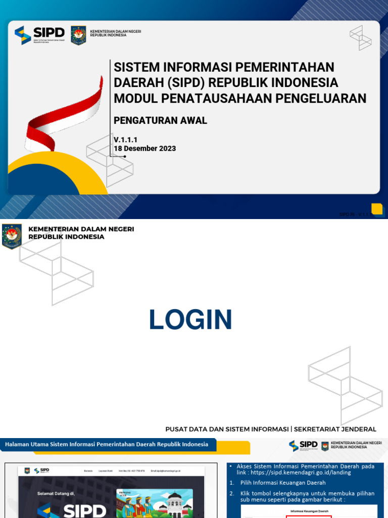 Manual Book - SIPD Republik Indonesia Modul Penatausahaan Pengeluaran - Pengaturan Awal | PDF ...