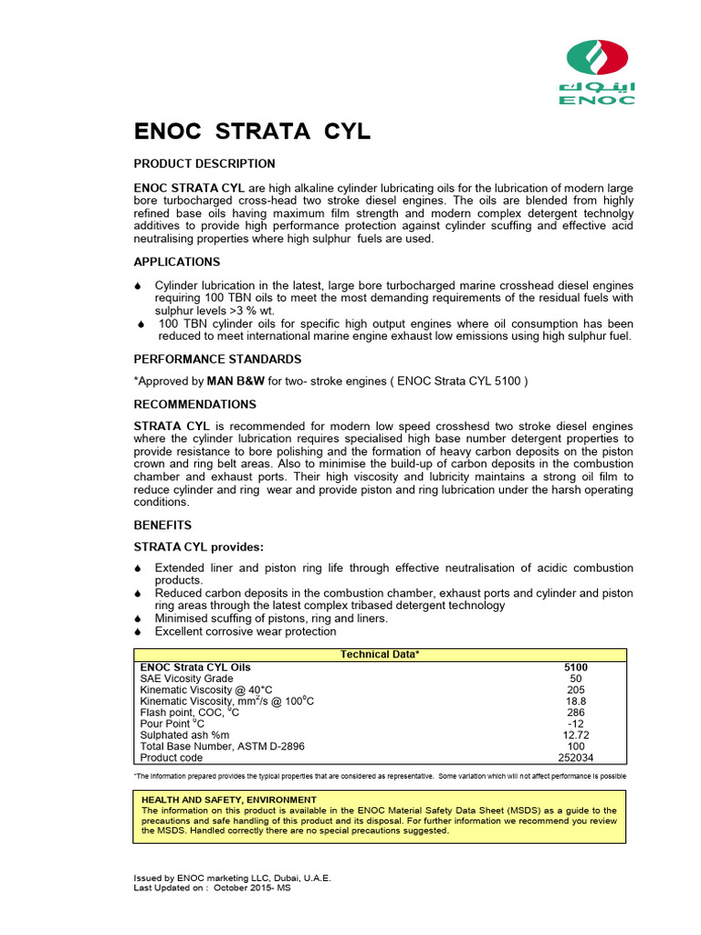 ENOC Products | PDF | Piston | Diesel Engine