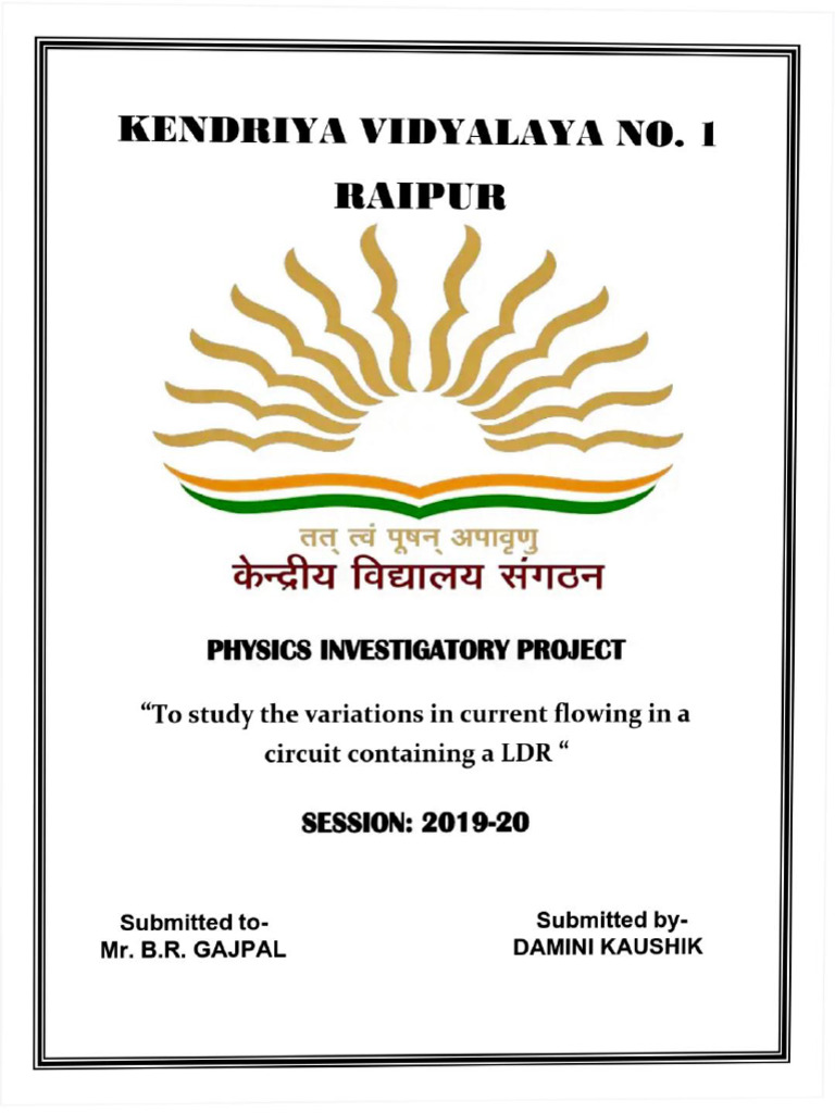 Adi Physics Project | PDF