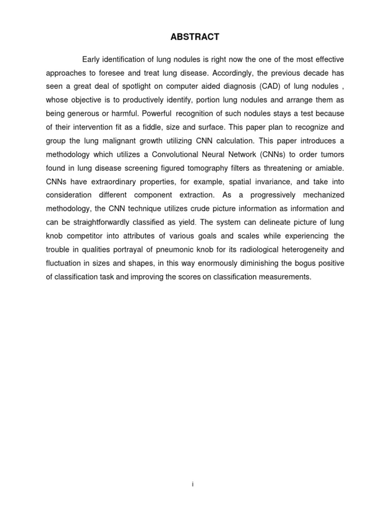 Classification of Lung Cancer Detection Using Convolution Neural ...