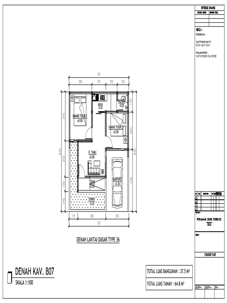 DENAH KAV.B07-1 | PDF