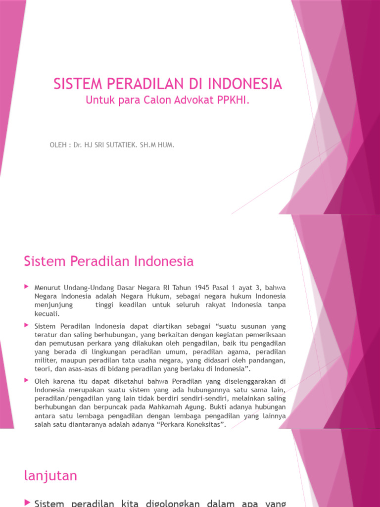 Sistem Peradilan Di Indonesia | PDF Sistem Peradilan Di Indonesia | PDF