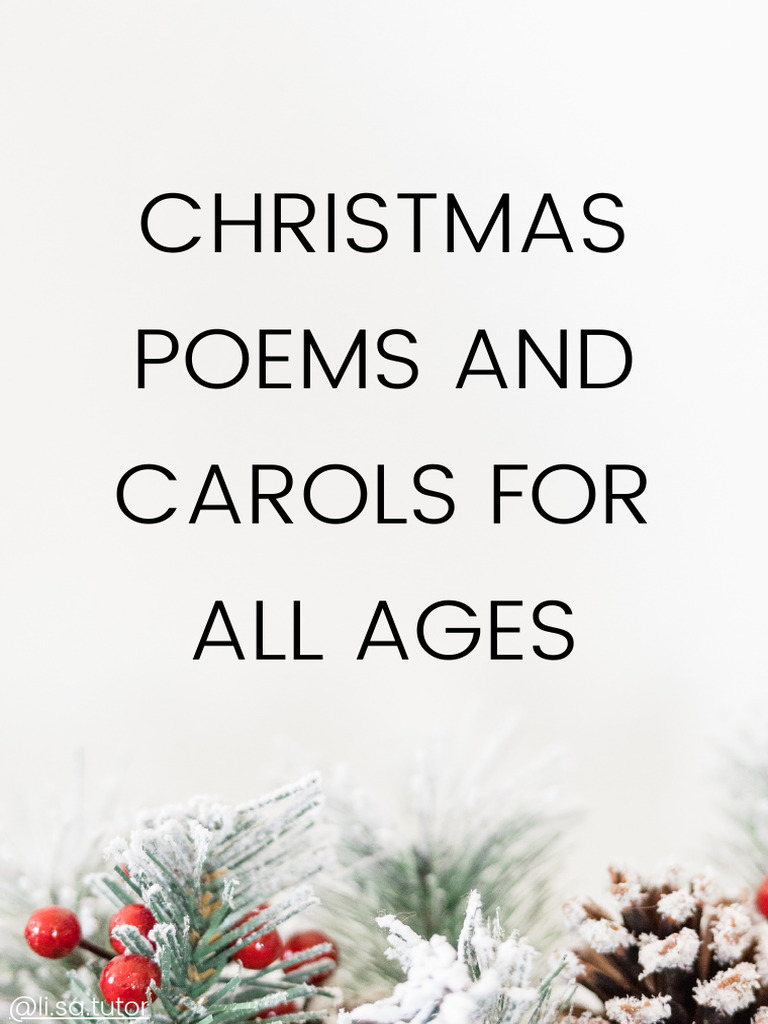 Poems and Carols | PDF | Rudolph The Red Nosed Reindeer | Santa Claus