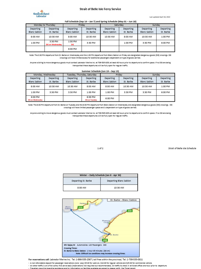 Belle Chasse Ferry Schedule