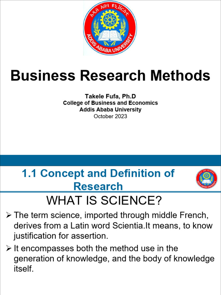Chapter 1. Business Research Methods. | PDF