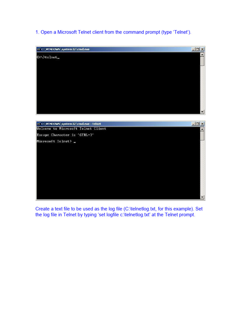 Telnet Procedures | PDF | Business