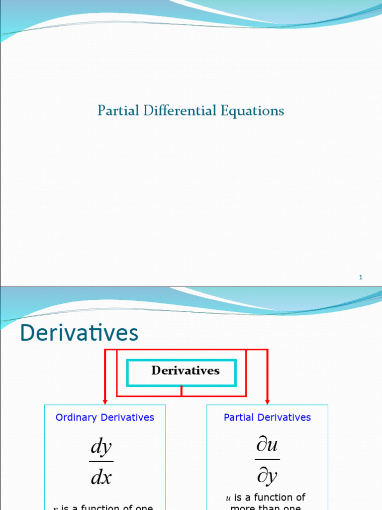 Partial Differential Equations | PDF | Partial Differential Equation | Differential Equations