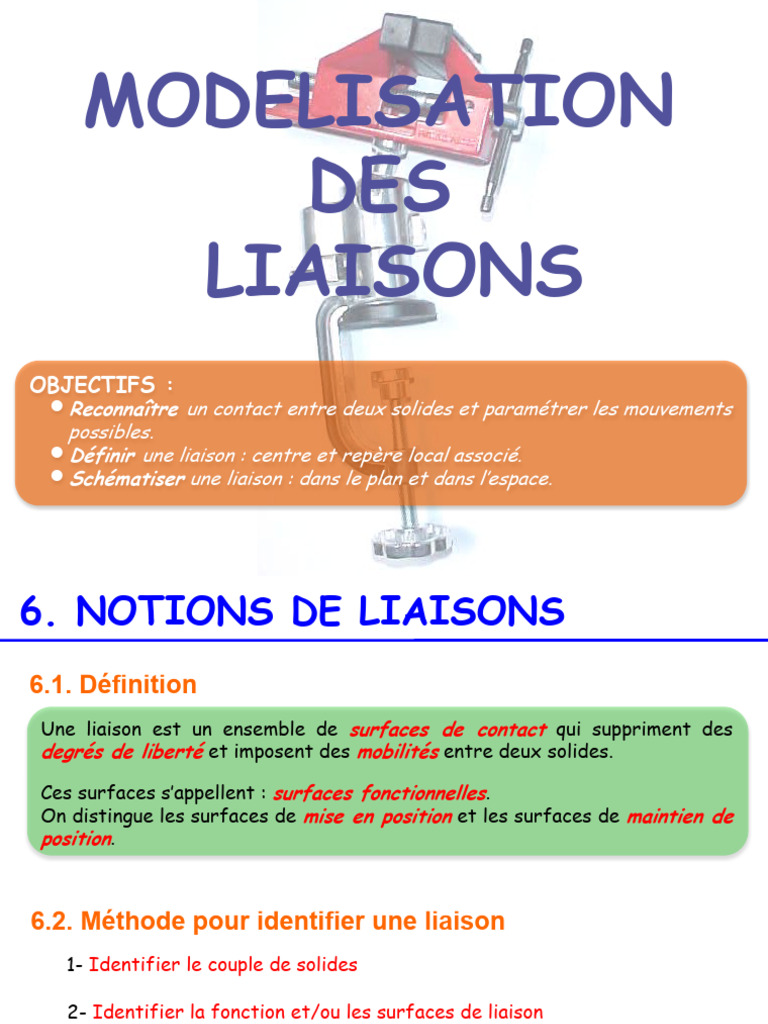 233.modélisation Des Liaisons 2 - Eleve | PDF 233.modélisation Des Liaisons 2 - Eleve | PDF