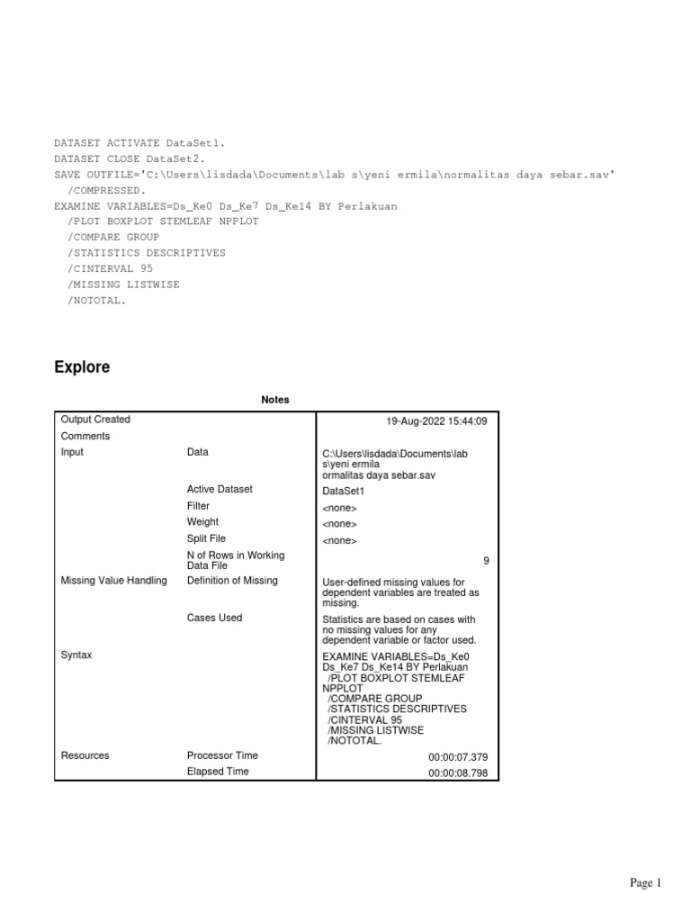 Normalitas Daya Sebar | PDF | Skewness | Median