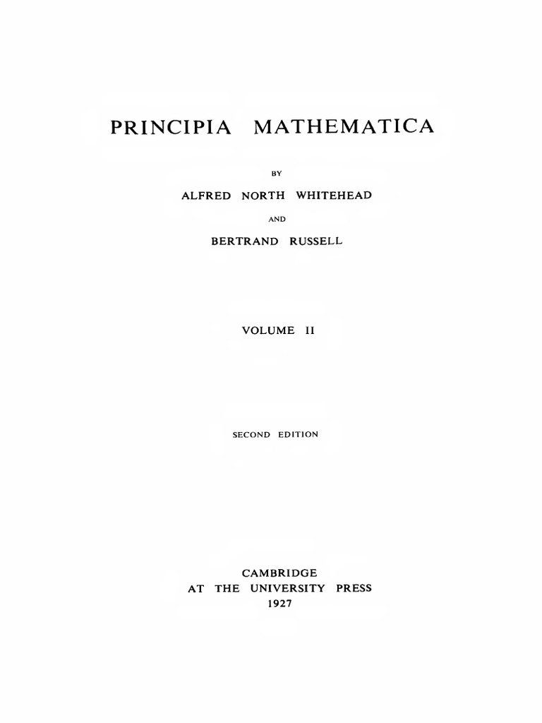 Principia Mathematica Vol2 | PDF | Proposition | Function (Mathematics)