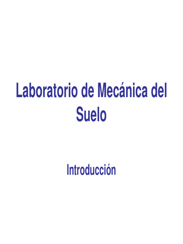 Laboratorio de Mecánica de Suelos | PDF | Laboratorios | Calibración