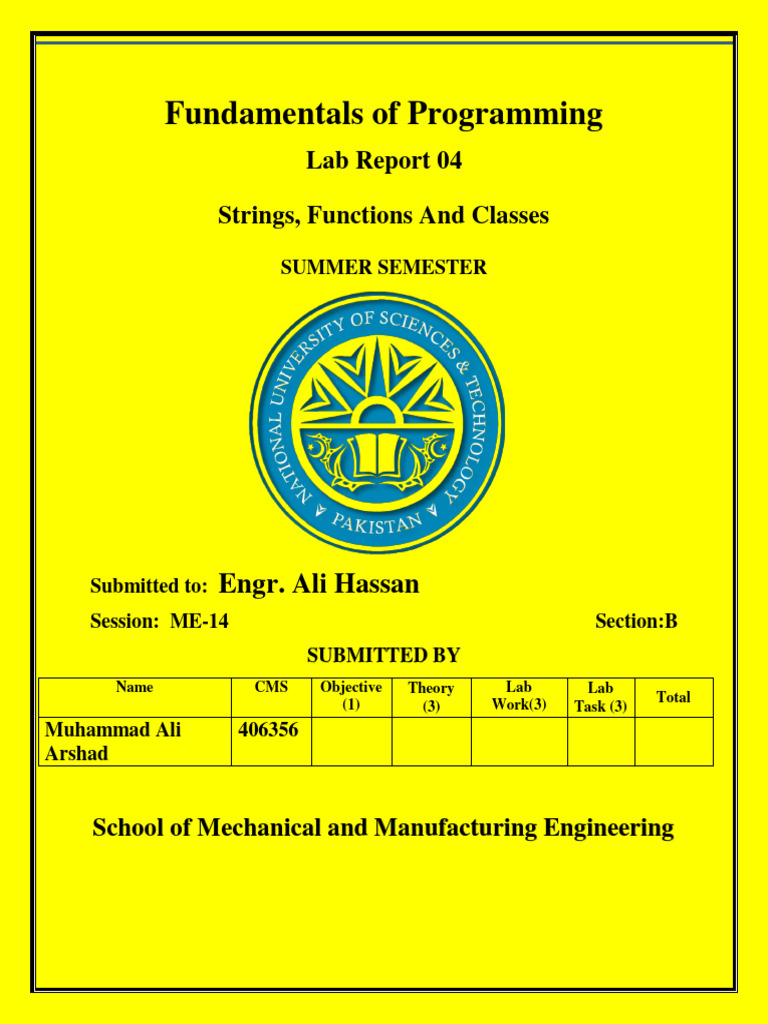 FOP Lab Report 4 - Merged | PDF | Programming | Constructor (Object ... FOP Lab Report 4 - Merged | PDF | Programming | Constructor (Object ...