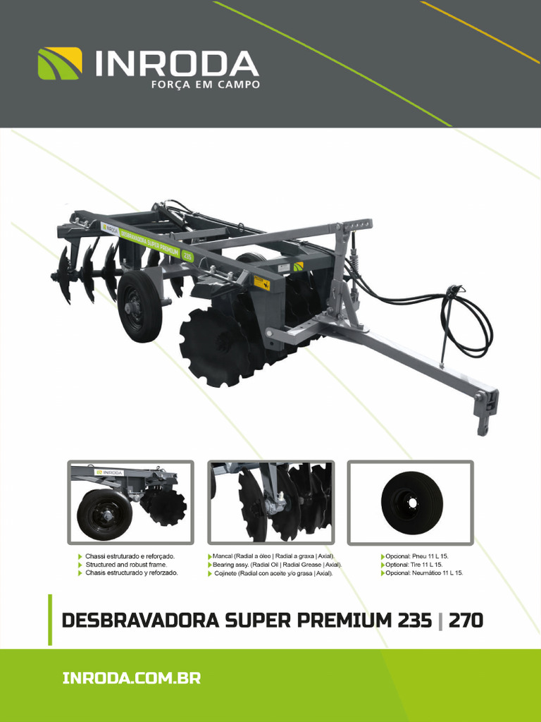 Grade Niveladora Desbravadora Inroda | PDF