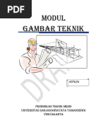 Modul Gamtek Standar Gambar Teknik | PDF