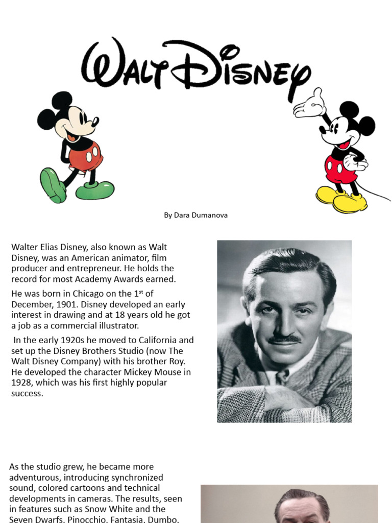 Walt Disney: A Brief Biography | PDF | Art