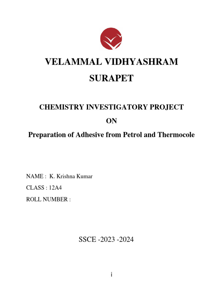 Chem Project Krishna[1] | PDF | Polystyrene | Plastic