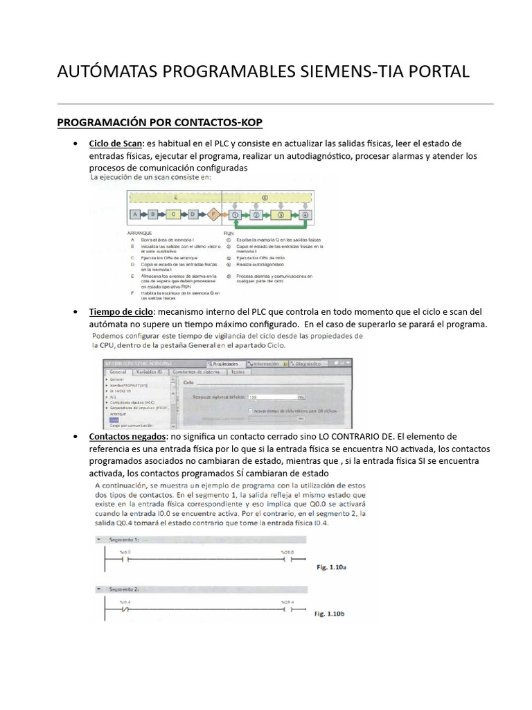Autómatas Programables Siemens Pdf Programa De Computadora 