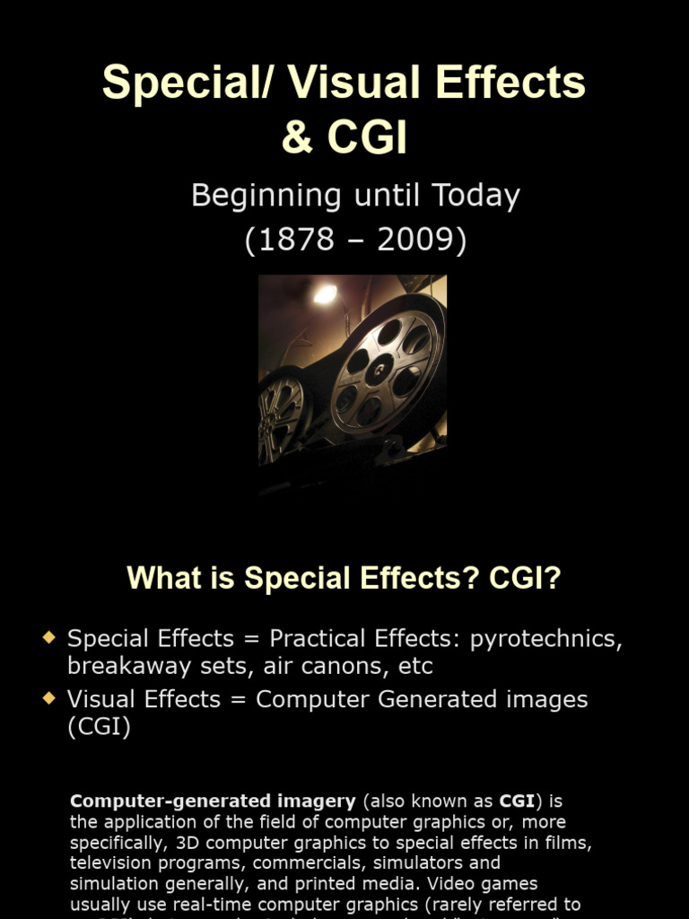 Special Effects & CG! | PDF | Computer Generated Imagery | Animation