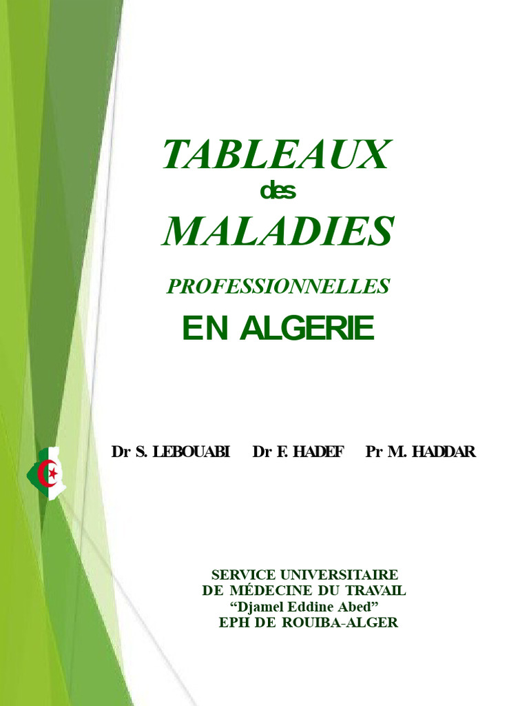 Tableaux Maladies Professionnelles | PDF | Plomb | Mercure (Élément)
