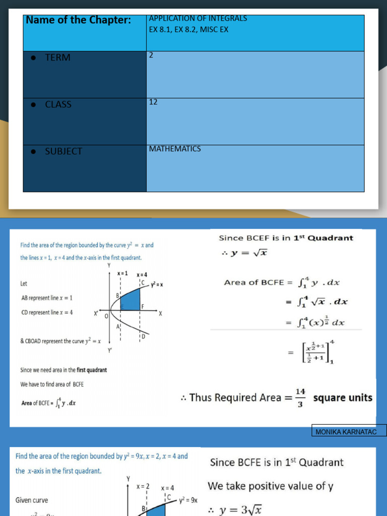 application-of-integrals | PDF