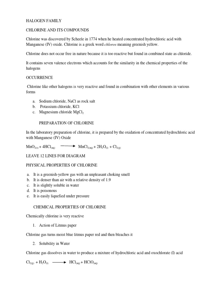 Halogen Family | PDF