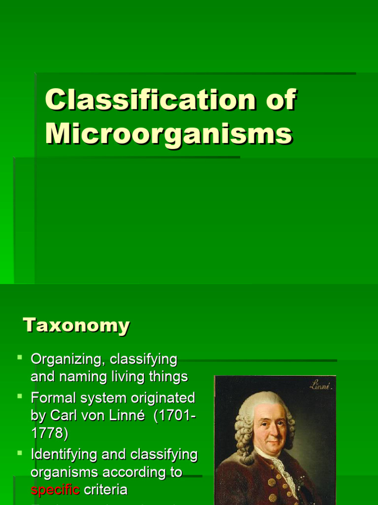 3 - Classification of Microorganisms | Download Free PDF | Bacteria ...