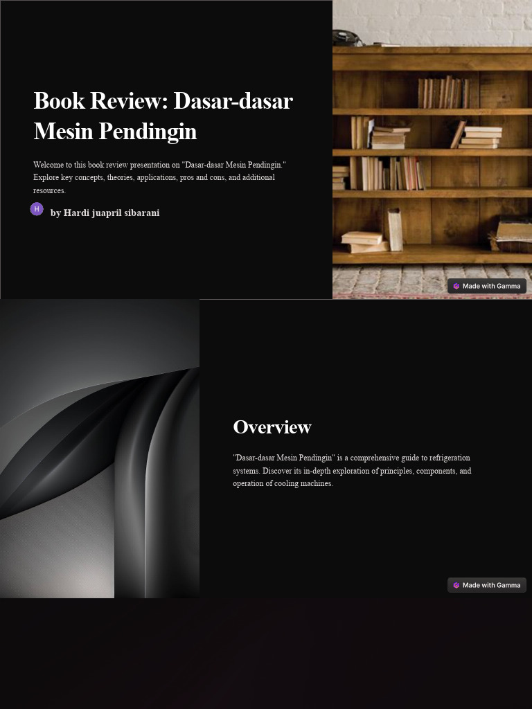 Book Review Dasar Dasar Mesin Pendingin | PDF