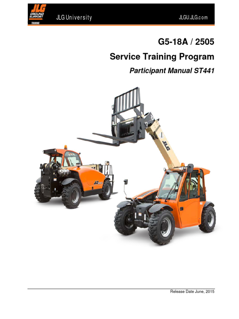 JLG 2505H Training Manual - PDF Version 1 | PDF | Pump | Engines