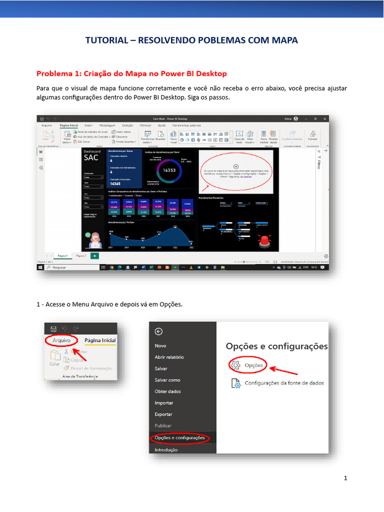 6 - Tutorial - Problemas Com Gráfico de Mapa | PDF | Negócios | Computadores