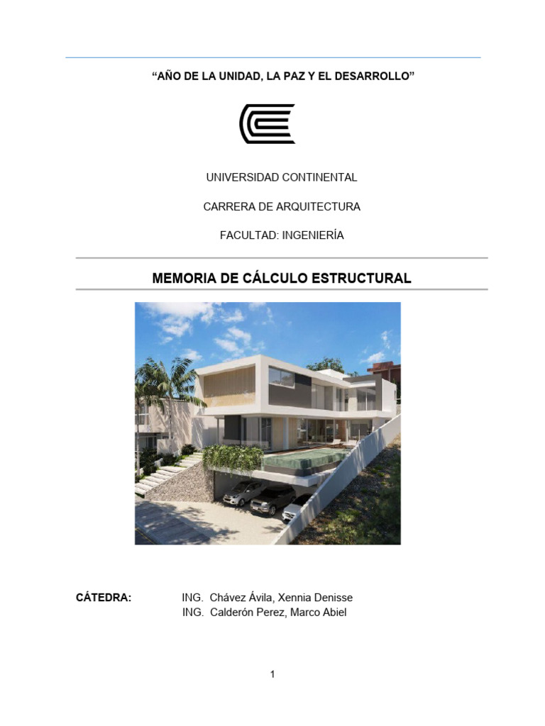 Memoria de Cálculo Estructural 2023 | PDF | Fundación (Ingeniería ...