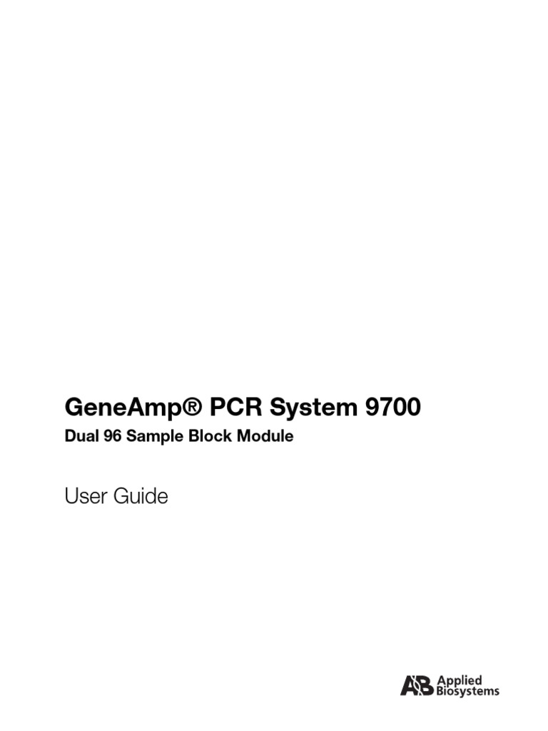 Geneamp PCR System 9700 | PDF | Electromagnetic Compatibility | Waste