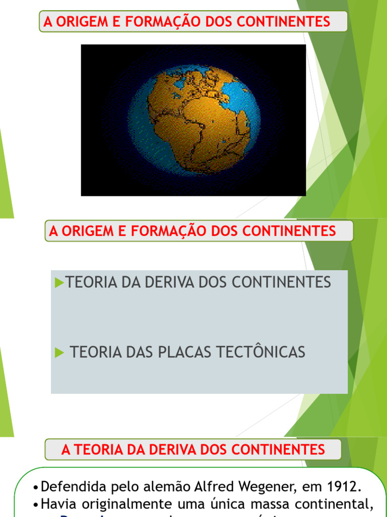 Origem Dos Continentes | Download grátis PDF | Continente | Geologia