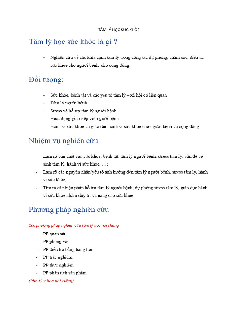 (TLH) sức khỏe | PDF