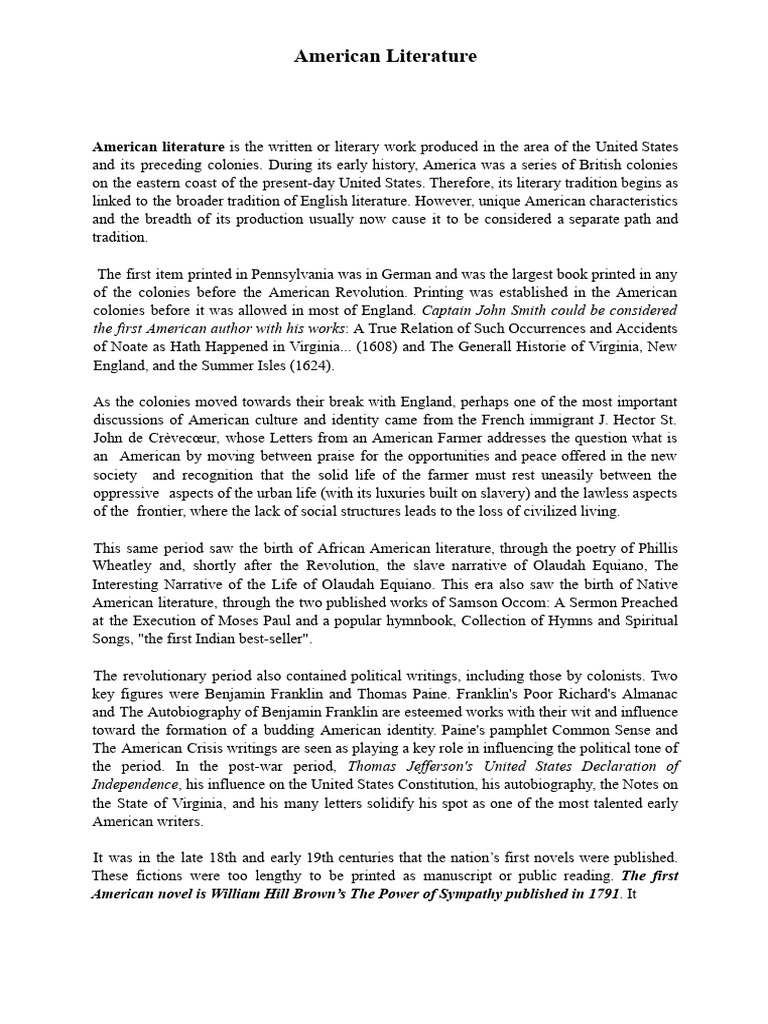 Early American Literature Insights | PDF | Gertrude Stein | Emily Dickinson