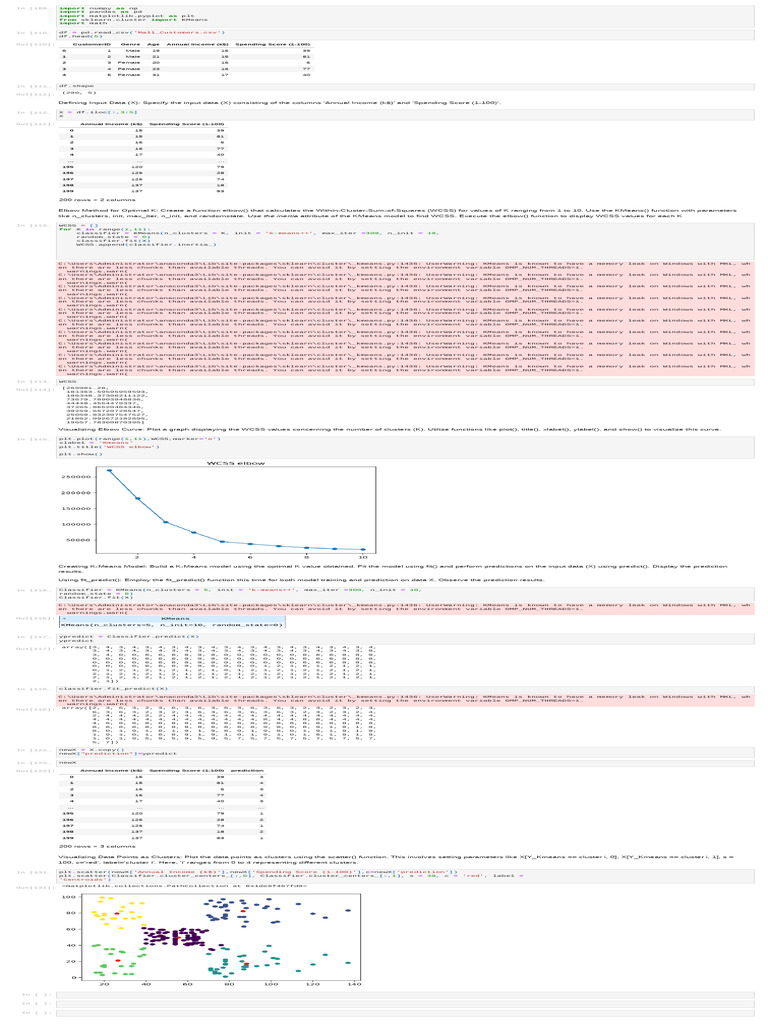Exercice 1 TP K-Means | PDF