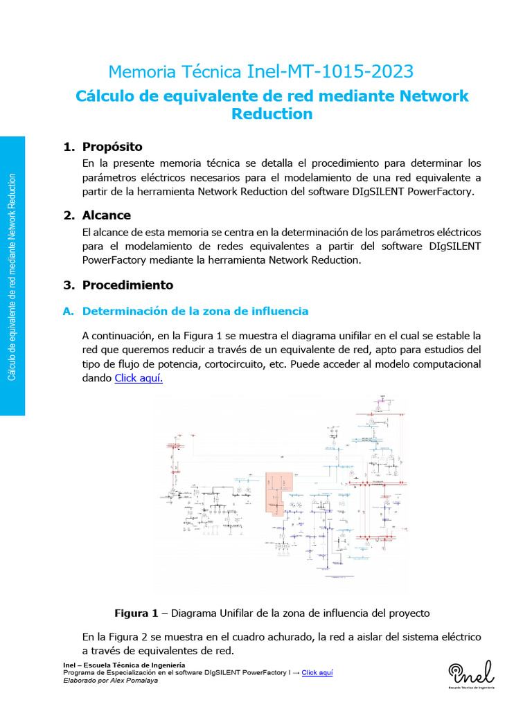 MEMORIA DIgSILENT PowerFactory Network Reduction 1702571714 | PDF ...