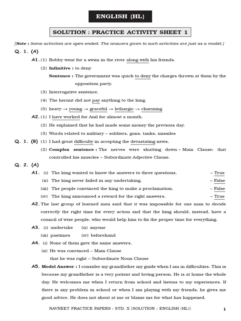 English ANS 01 | PDF