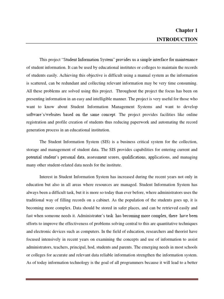 Student Information System Overview | PDF | Use Case | Unified Modeling ...