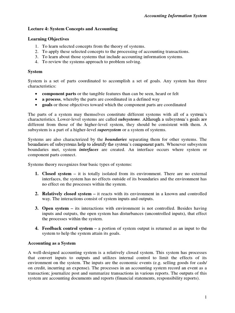 Accounting Information System Download Free Pdf System Accounting