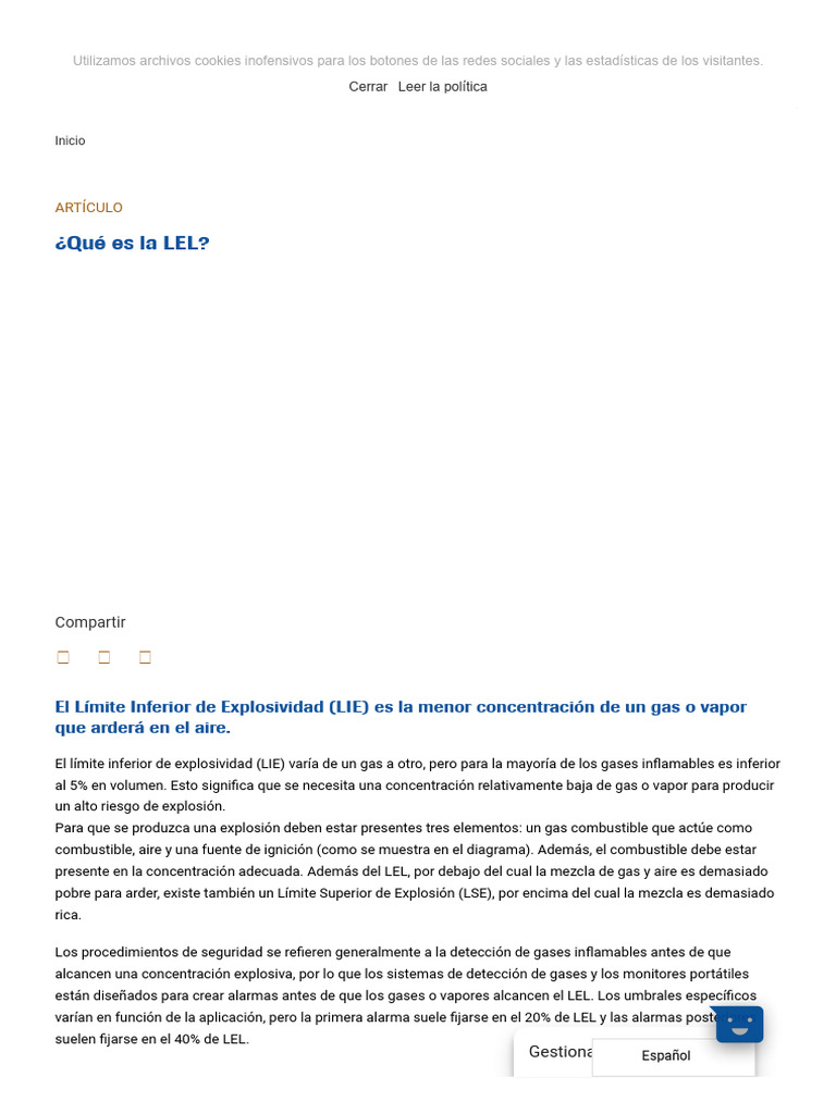 ¿Qué Es El LEL - Crowcon Detection Instruments LTD | PDF