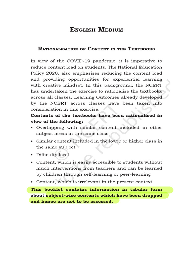Rationalised NCERT Biology Content | PDF | Tissue (Biology) | Ecosystem