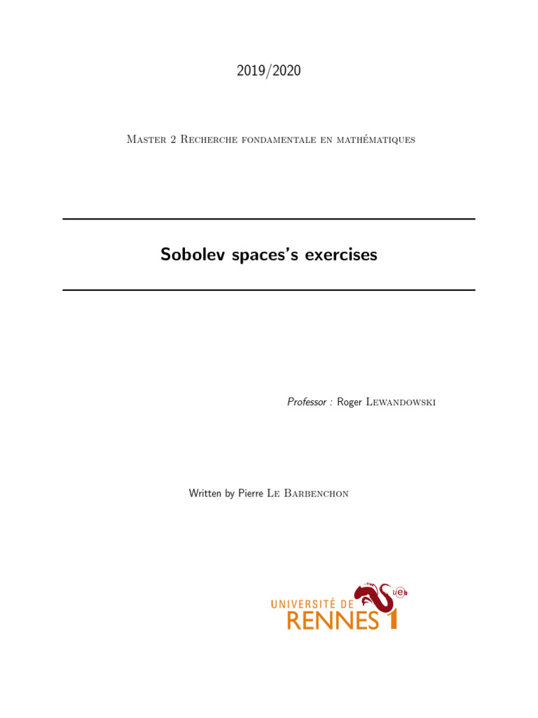 Sobolev Pdf Fourier Transform Geometry