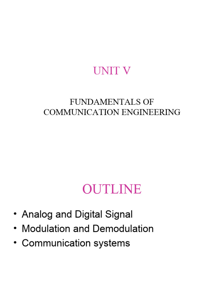 Unit V | PDF | Modulation | Frequency Modulation