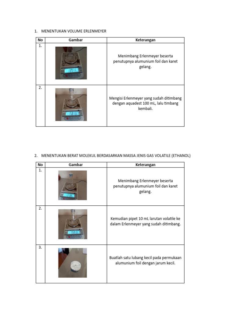 Modul 5 - Penetapan Bobot Molekul Berdasarkan Massa Jenis Gas | PDF