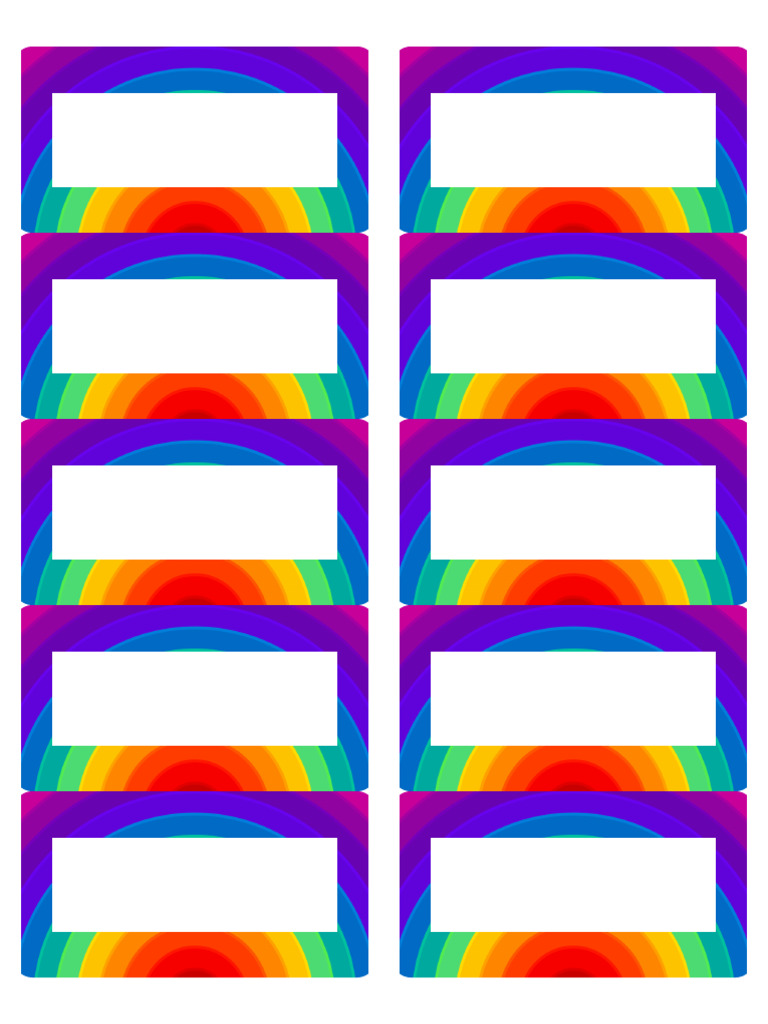 Pride Flag Labels | PDF