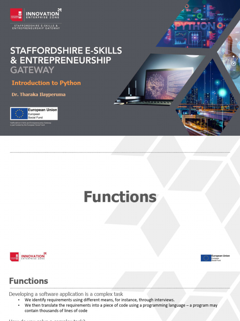 Introduction to Py | PDF | Parameter (Computer Programming) | Variable (Computer Science)