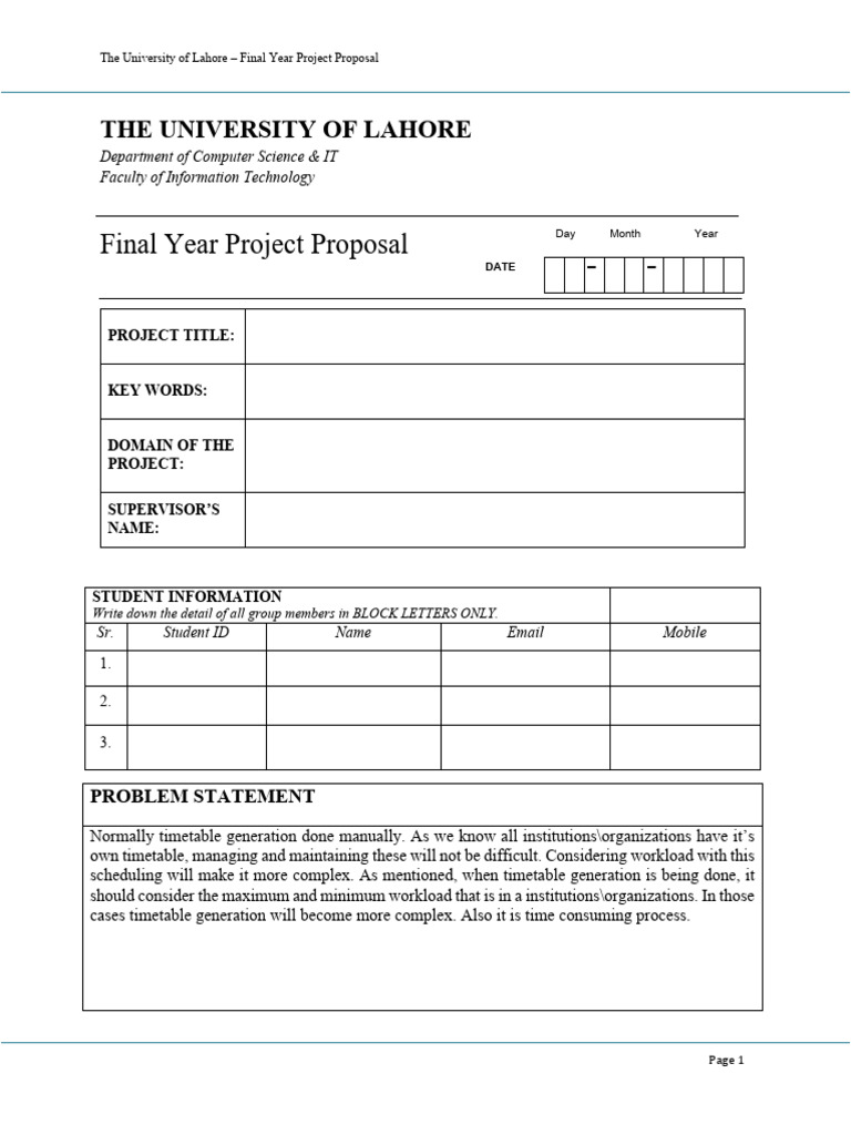 FYP Proposal 3.TTGS by UOL Templete | PDF | Model–View–Controller | World Wide Web