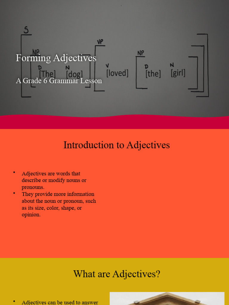 Understanding Adjectives for Grade 6 | PDF | Adjective | Noun